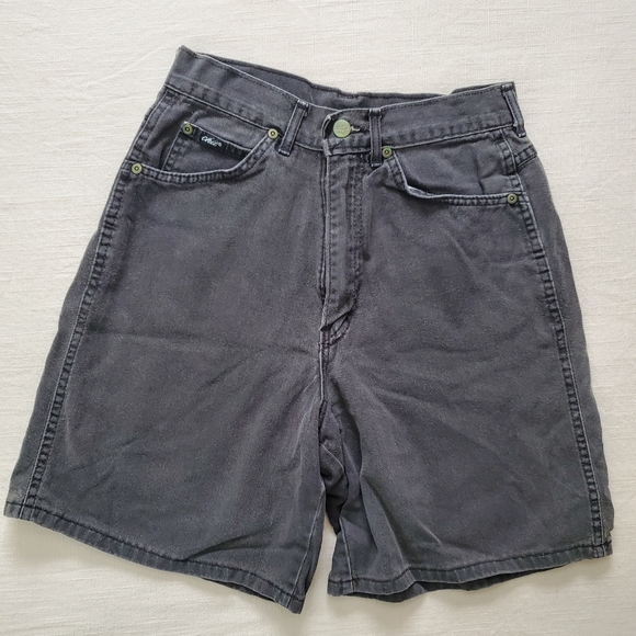 Shorts | Vintage Chic Faded Black Jean Shorts 26 Inch Waist | Poshmark
